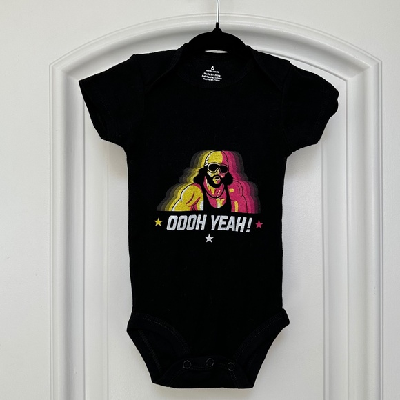 Shirts & Tops | Macho Man Randy Savage Oooh Yeah Baby Onesie 6m | Poshmark